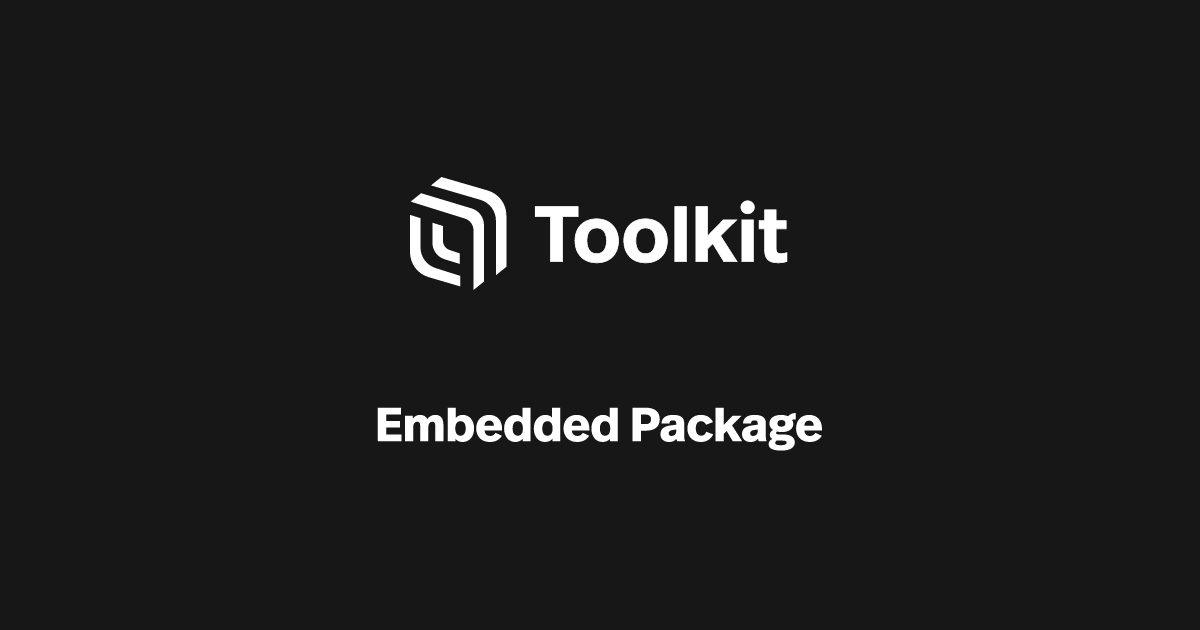 Embedded Package | Spatial Creator Toolkit
