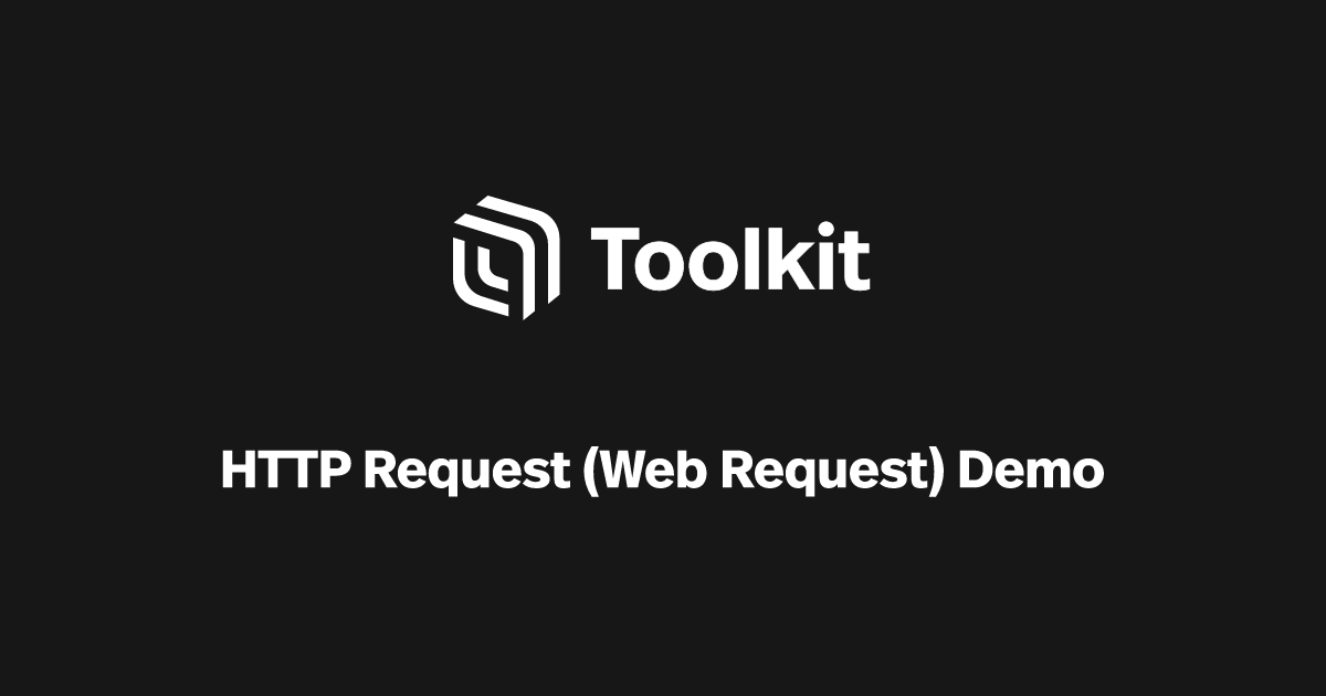 HTTP Request (Web Request) Demo | Spatial Creator Toolkit
