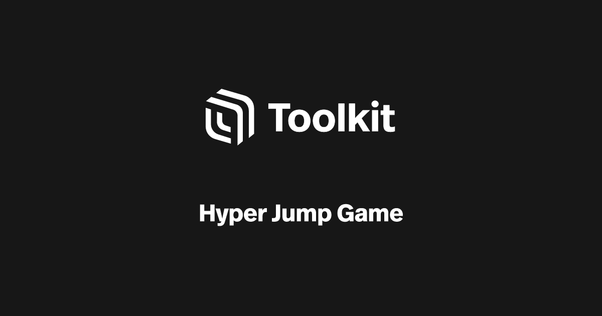 Hyper Jump Game | Spatial Creator Toolkit