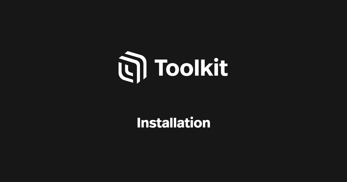 Installation | Spatial Creator Toolkit