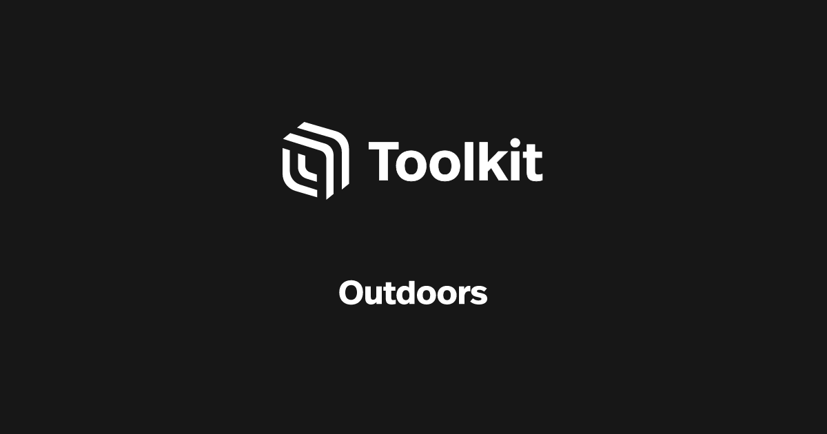 Outdoors | Spatial Creator Toolkit