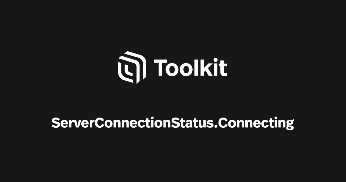 Serverconnectionstatusconnecting Spatial Creator Toolkit
