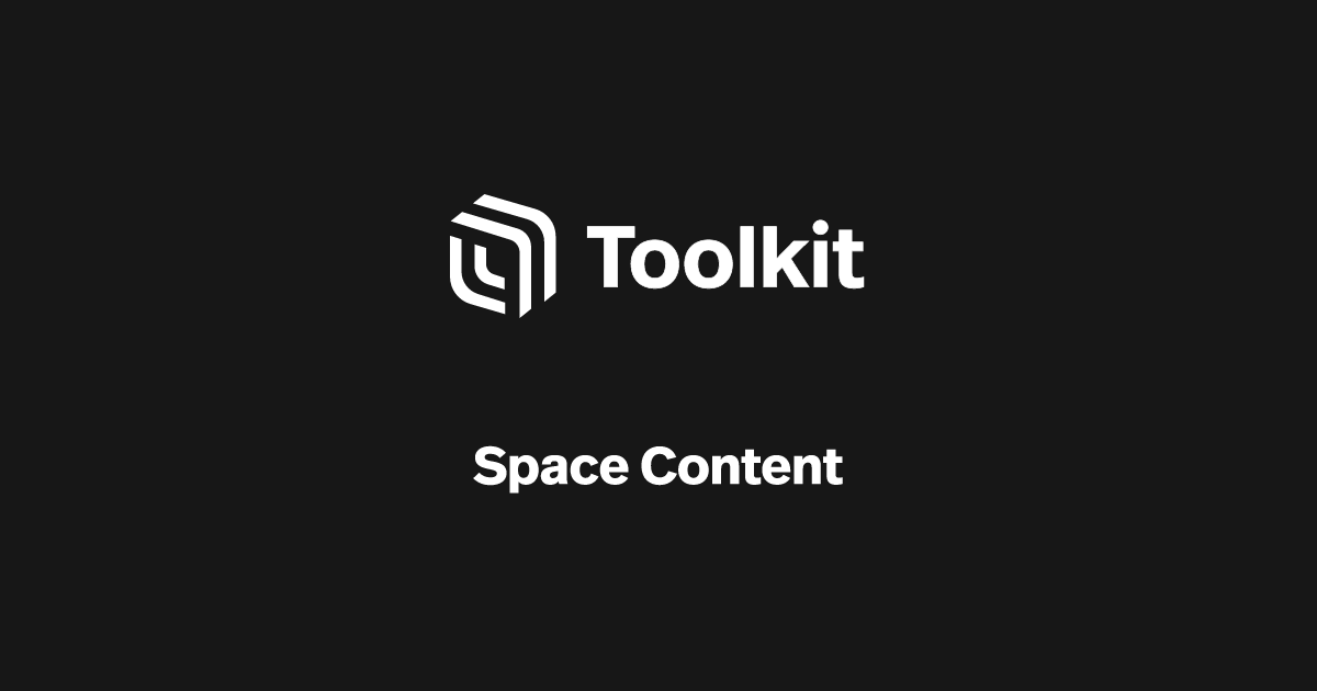 Space Content | Spatial Creator Toolkit